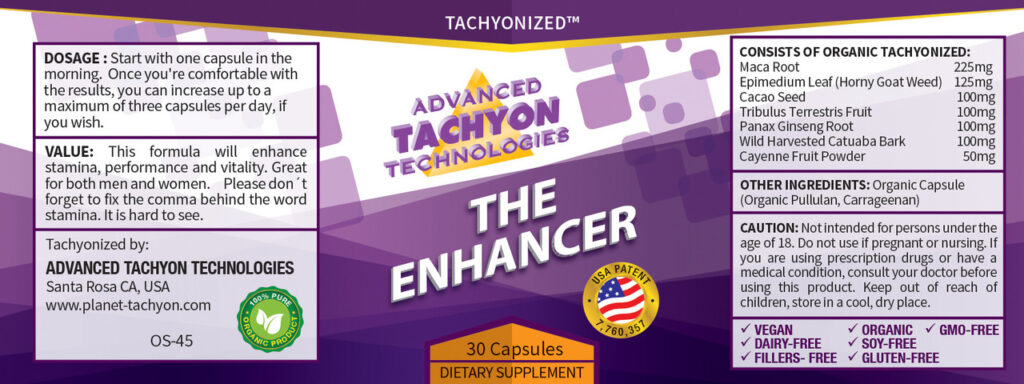 The Enhancer - Increase Sexual Energy and Performance - Tachyon Europe